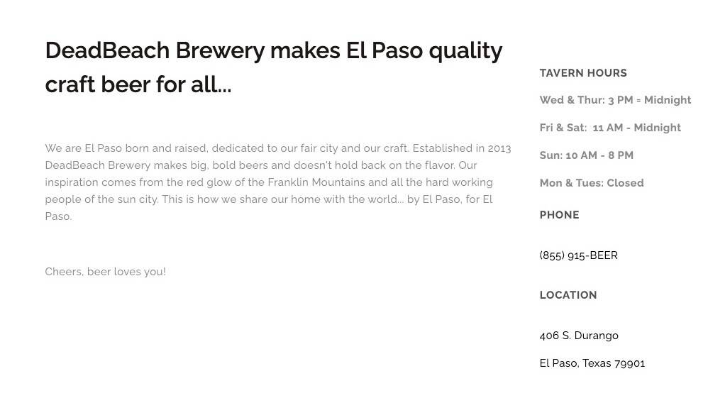 The City Magazine | Hotel Paso Del Norte Tap Takeover: Deadbeach Brewery