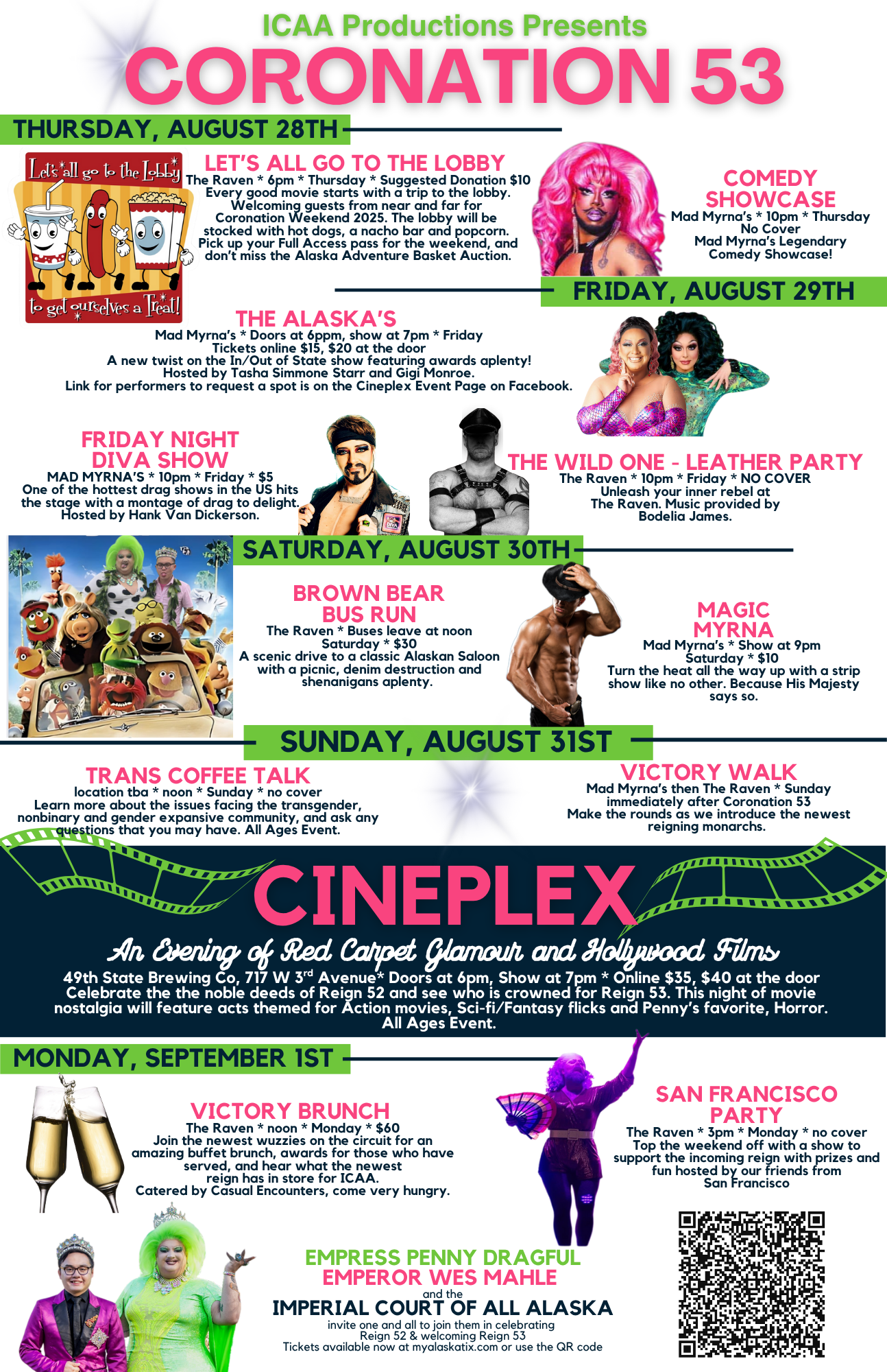 Imperial Court of All Alaska – Cineplex Full Access Pass