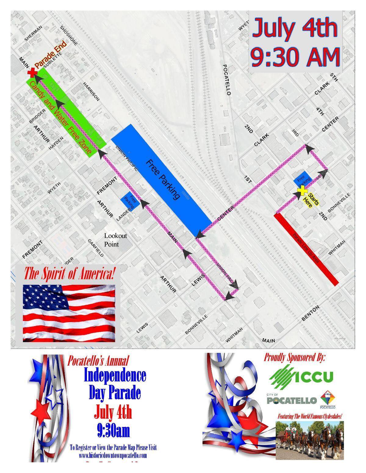 Historic Downtown Pocatello – Independence Day Parade, July 4, 2025