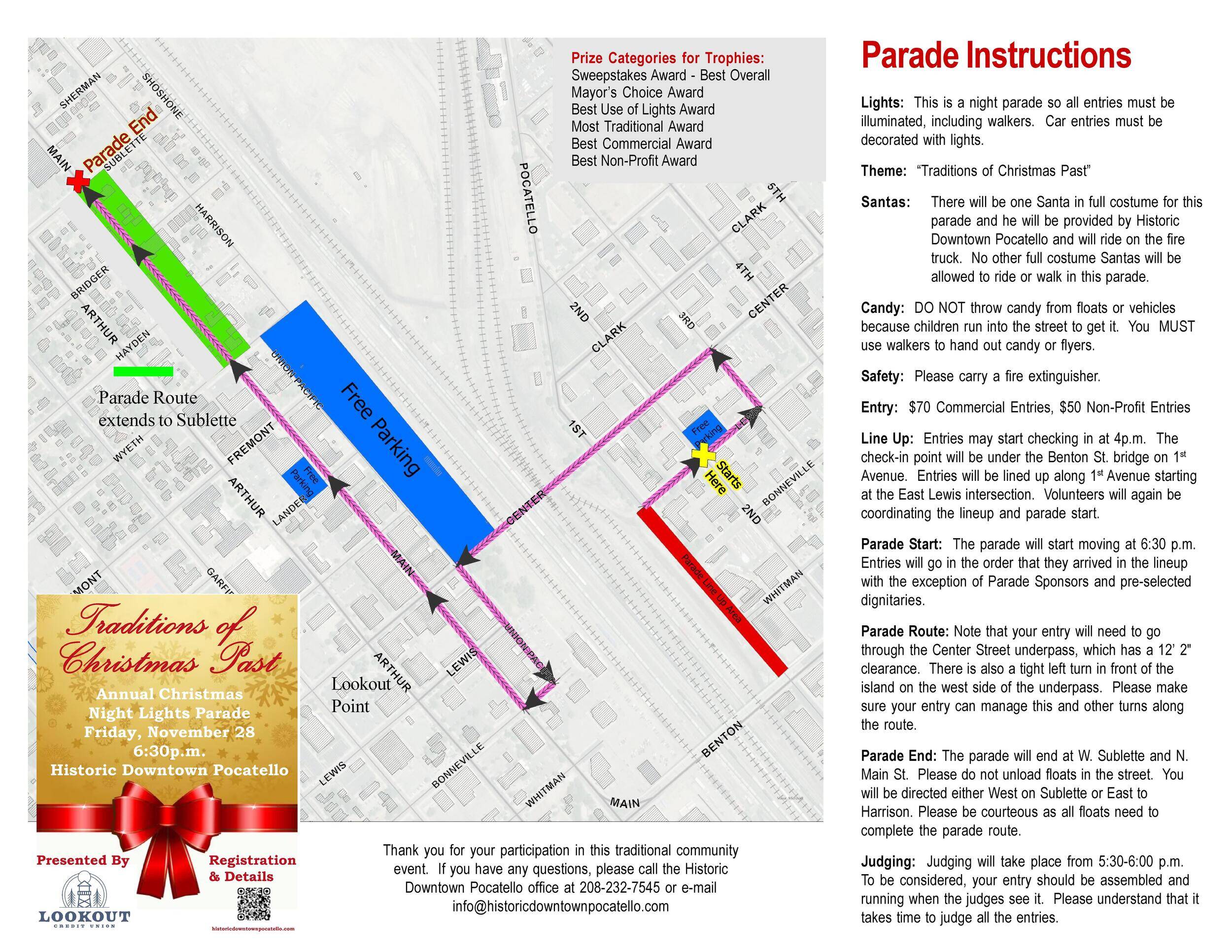Historic Downtown Pocatello – Christmas Night Lights Parade, November ...